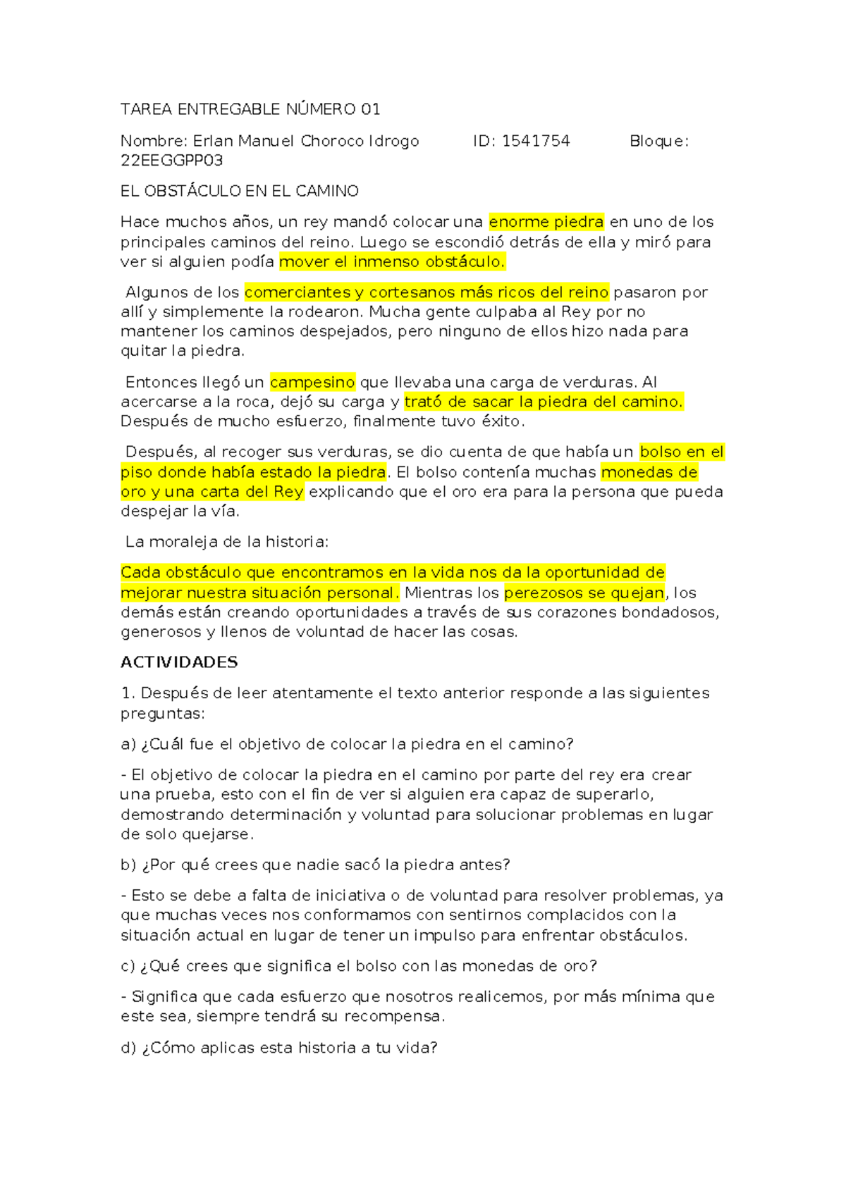Tarea Entregable Número 01 Comunicación - TAREA ENTREGABLE NÚMERO 01 ...