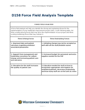Action Plan - assignment - MBM3: CPE e-portfolio Action Plan Template D158 Action Plan Template ...