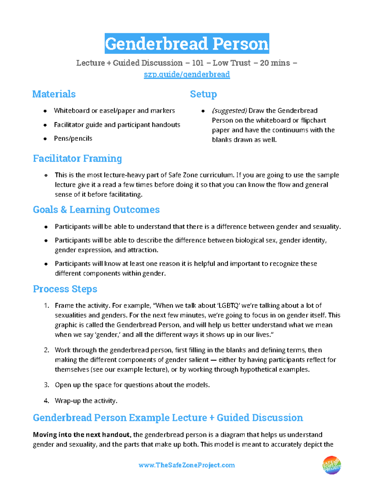 Genderbread Person 1 1 - Genderbread Person Lecture + Guided Discussion ...