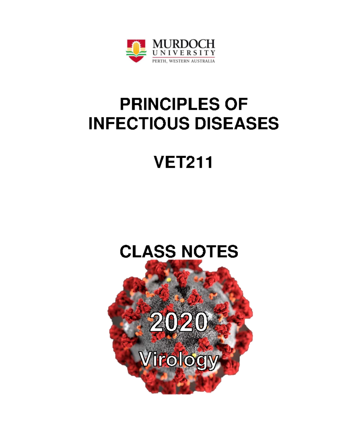 VET211 Virology 2020 Covid 19 review ad title page - Warning: TT: undefined function: 32 Warning ...