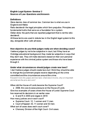 Introduction to the English Legal System - Introduction to the English ...