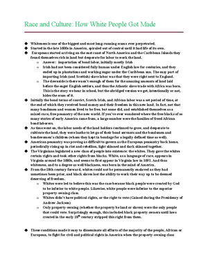 Race and Culture-Whiteness - Race and Culture: Whiteness Whiteness and ...