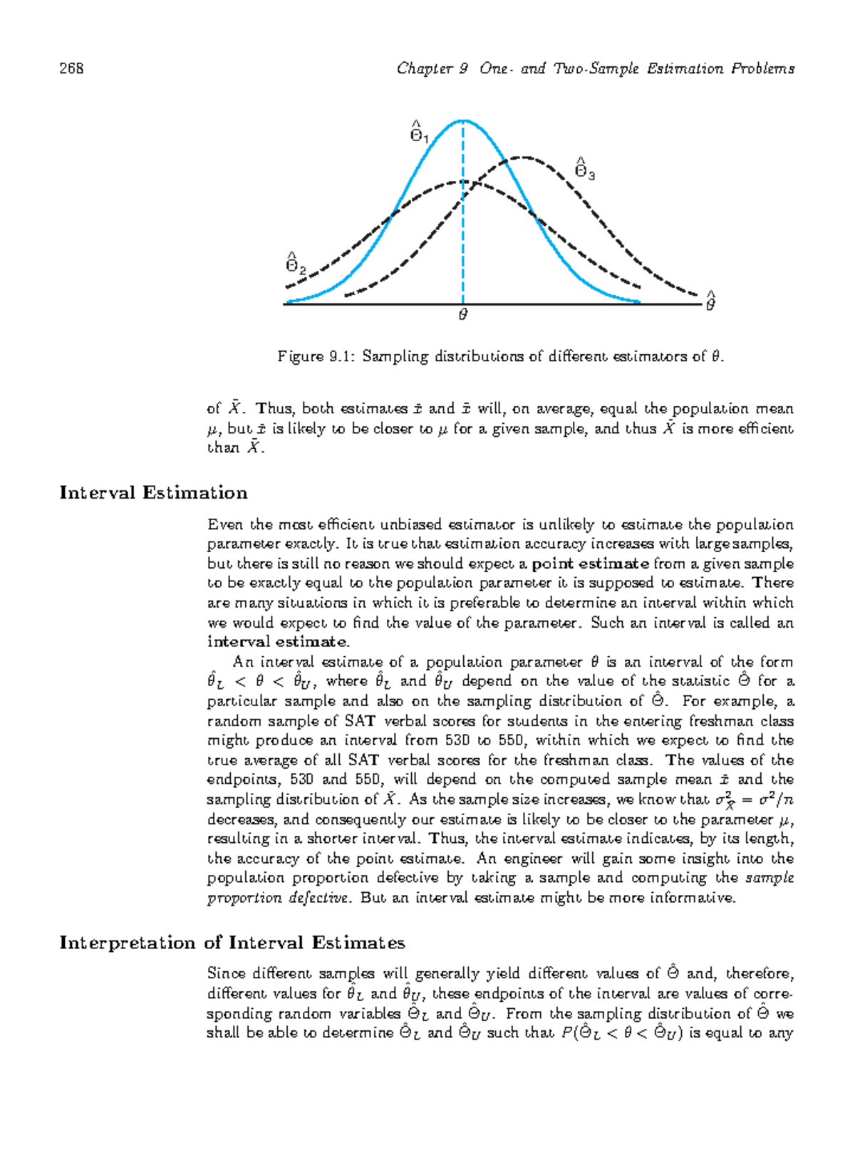 Probability and Statistics for Engineers-289-310 - 268 Chapter 9 One ...