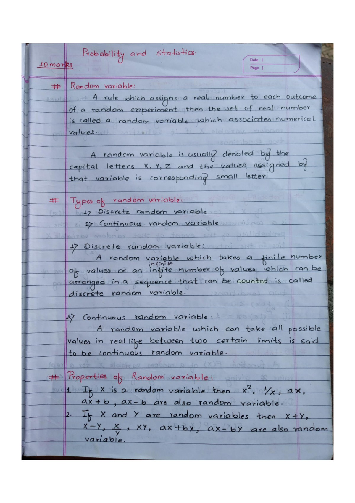 Probabity - probability & statistics - Studocu