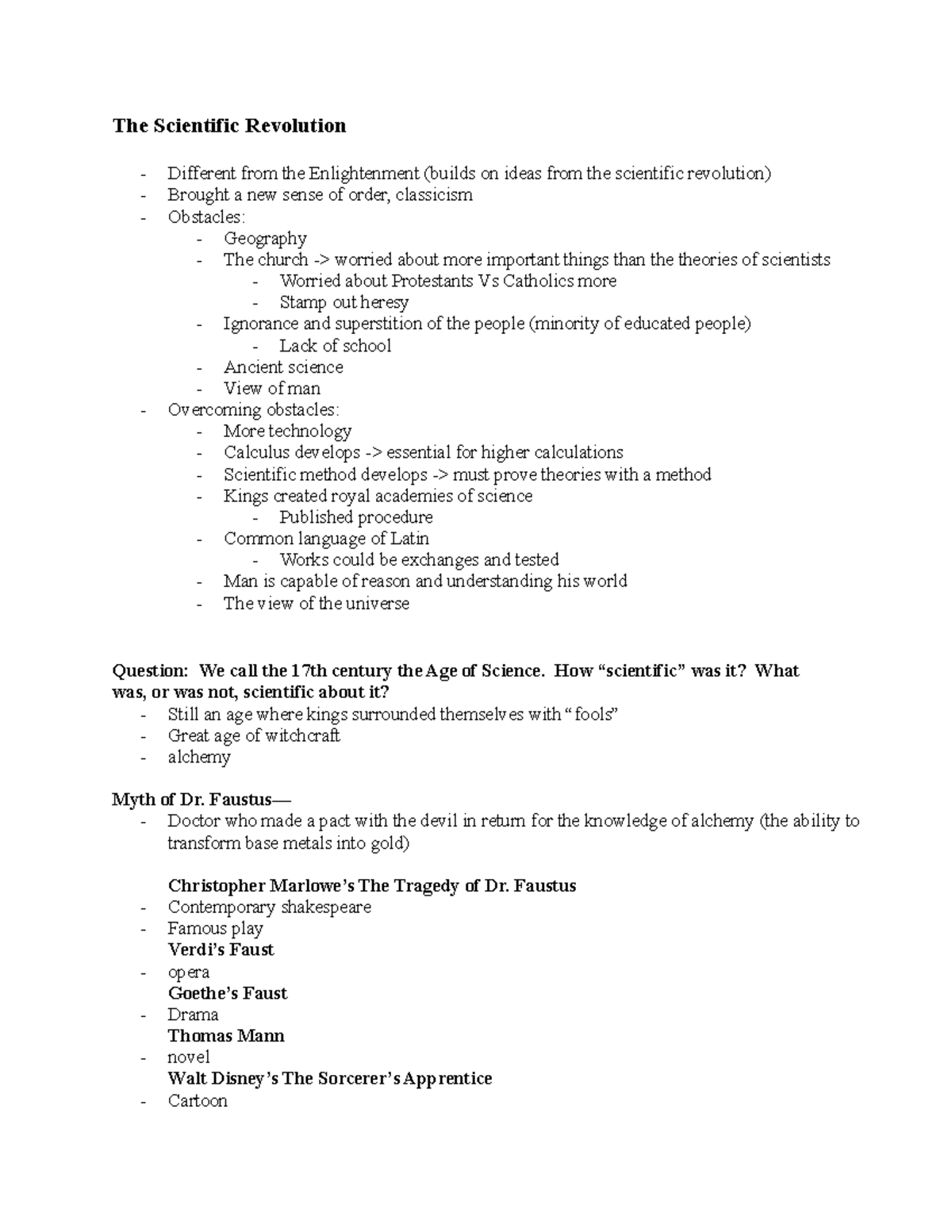 Civ Notes #5 - Professor Alan Grub - The Scientific Revolution ...