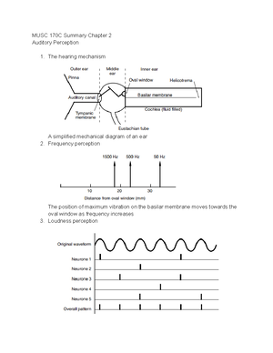 MUSC 170C Summary Chapter 6 - MUSC 170C - Early recording machine b ...