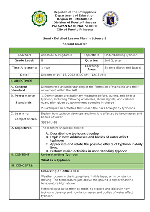 Reviewer Grade 11 Earth Science Quarter 2 - Earth Science: Quarter 2 ...