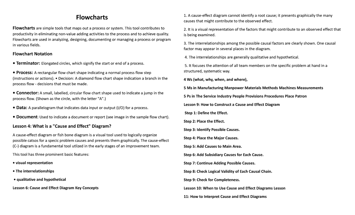 Flowcharts - Assignment - Flowcharts Flowcharts are simple tools that ...