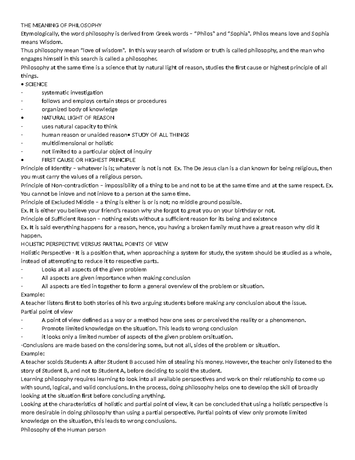 IPHP-notes - All notes is in here - THE MEANING OF PHILOSOPHY ...