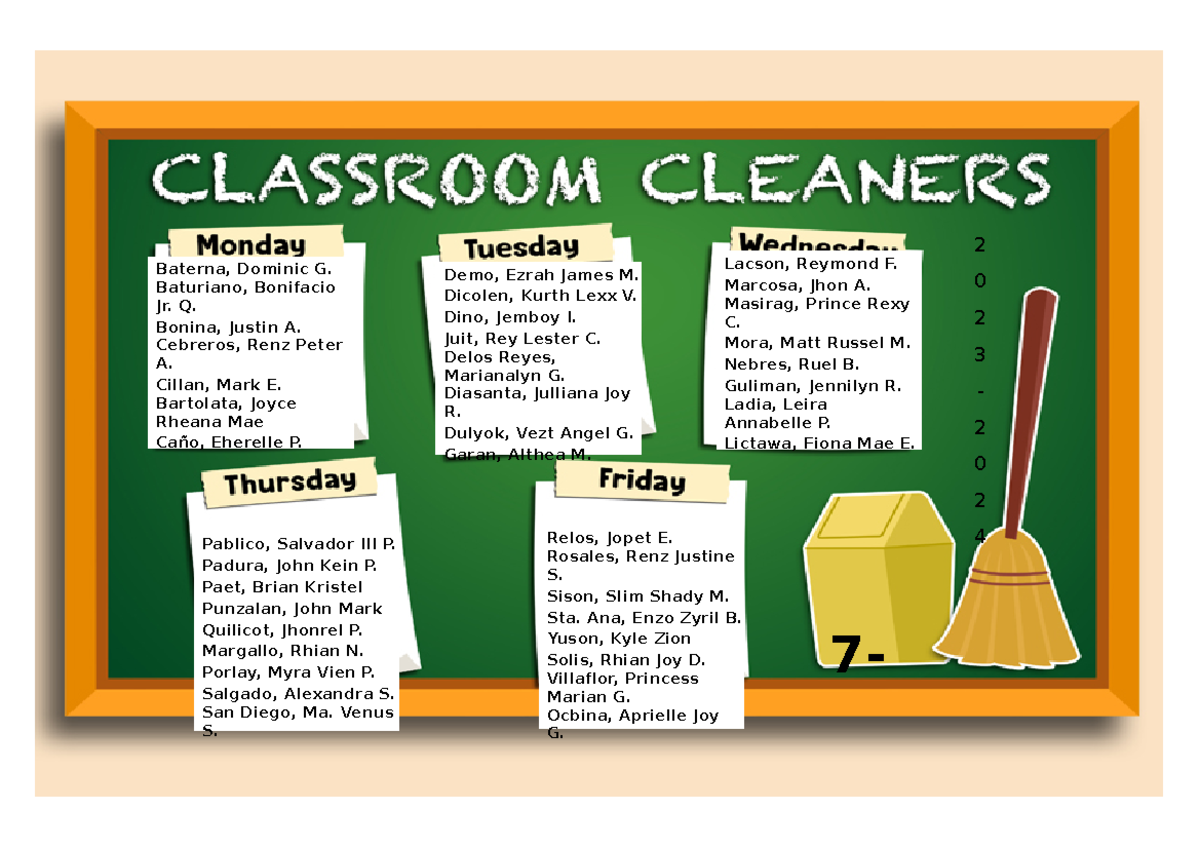 Cleaners template - 2 0 2 3 - 2 0 2 4 7- Relos, Jopet E. Rosales, Renz ...