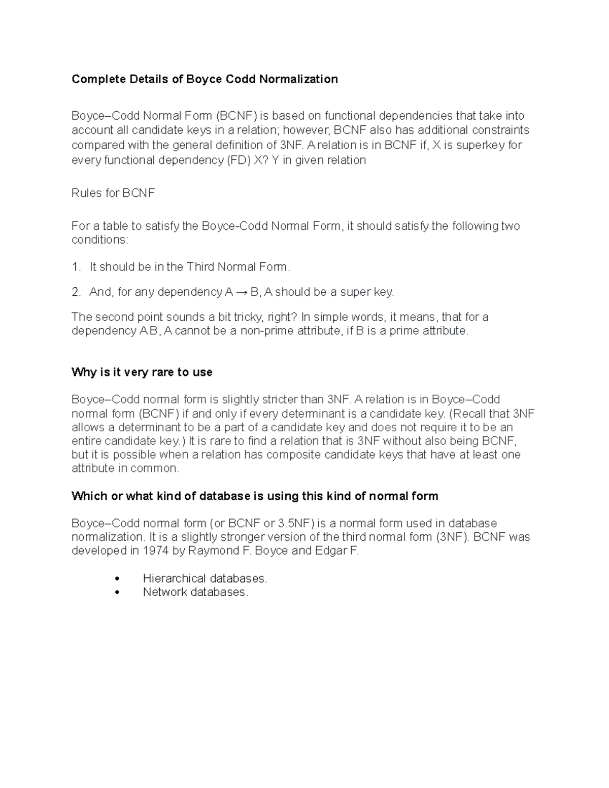 Research- Pulgan - none - Complete Details of Boyce Codd Normalization ...