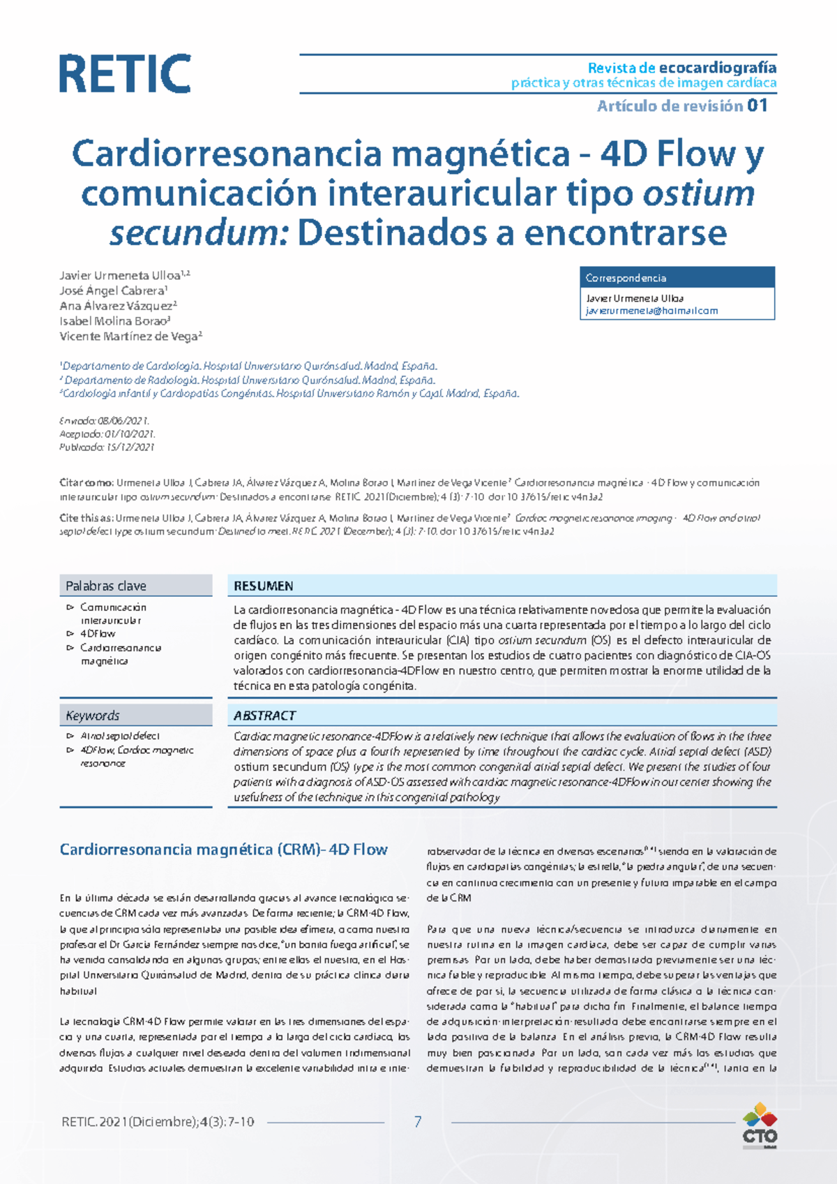 Retic DIC 2021 Vol 4 3 AR 01 - Artículo de revisión 01 práctica y otras ...
