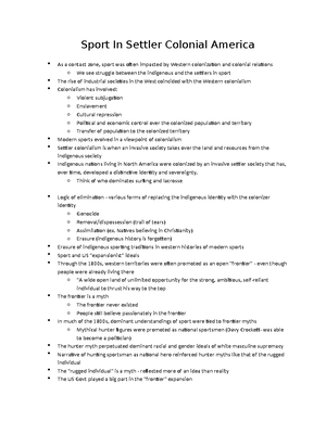 History of Sports in America - History of Sports in America January ...