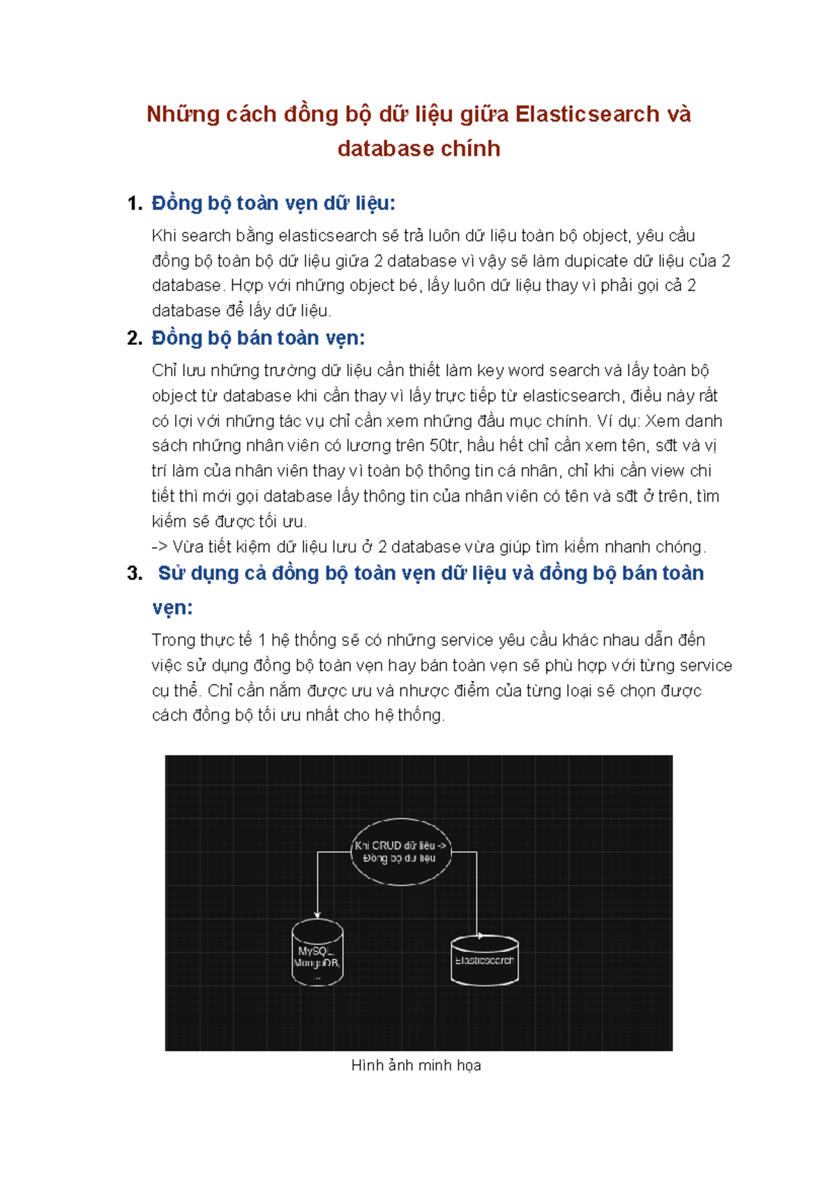 Đồng Bộ Dữ Liệu Elasticsearchelasticsearch Với Database Chính Những Cách đồng Bộ Dữ Liệu Giữa