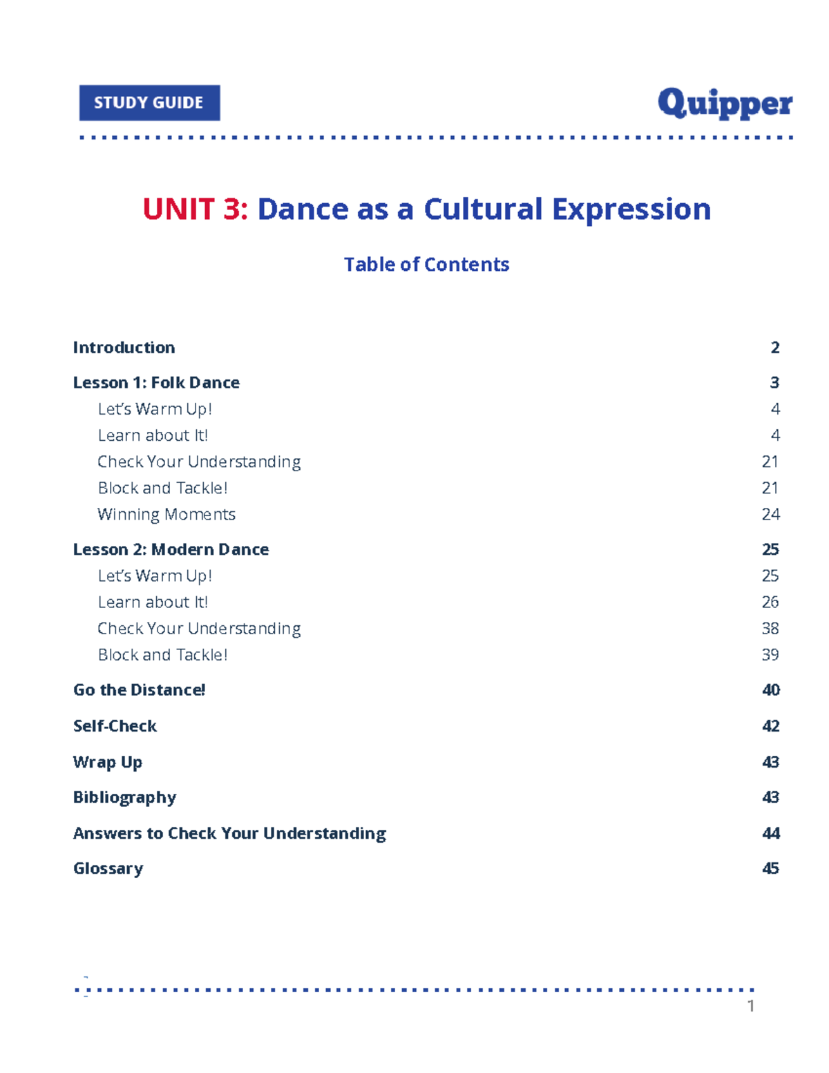 Unit 3 Dance as a Cultural Expression - UNIT 3: Dance as a Cultural ...