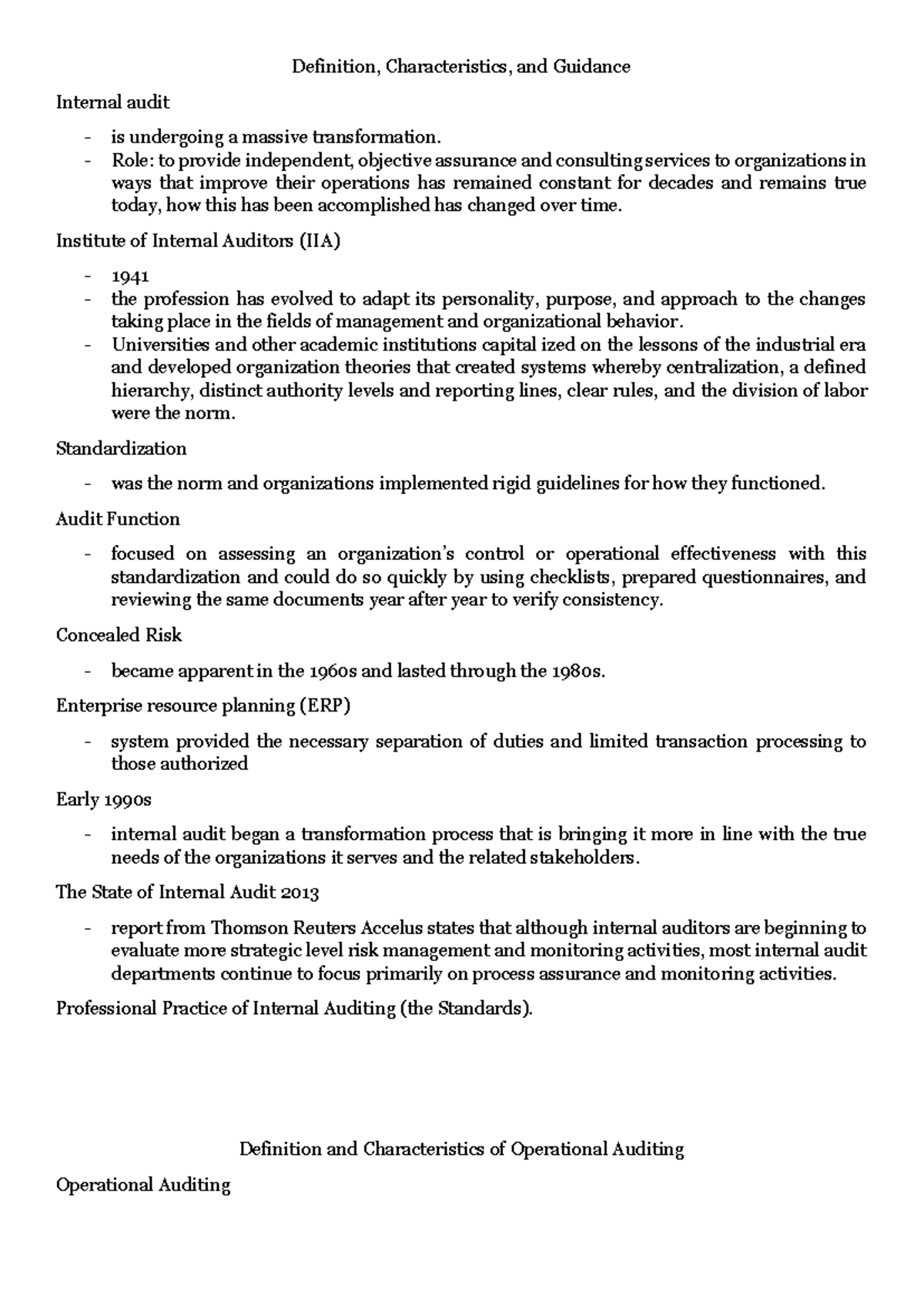 OA Prelims - BSA 3 - Definition, Characteristics, and Guidance Internal ...