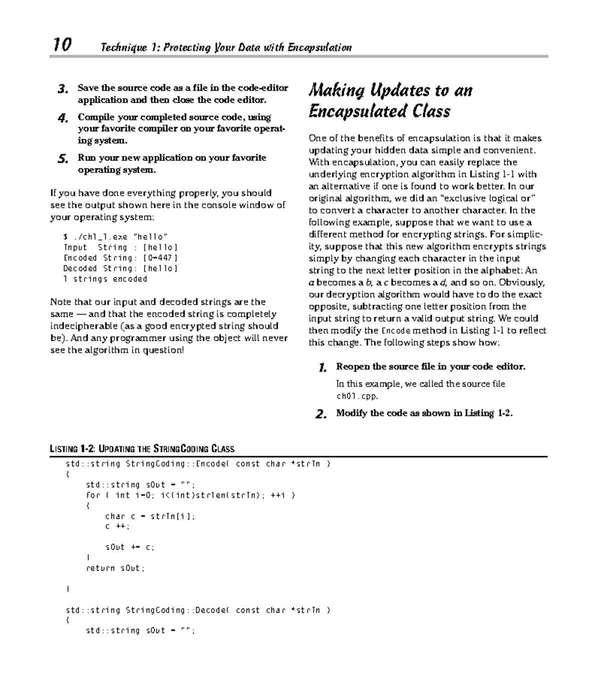 C Timesaving Techniques 10 Technique 1 Protecting Your Data With Encapsulation Making