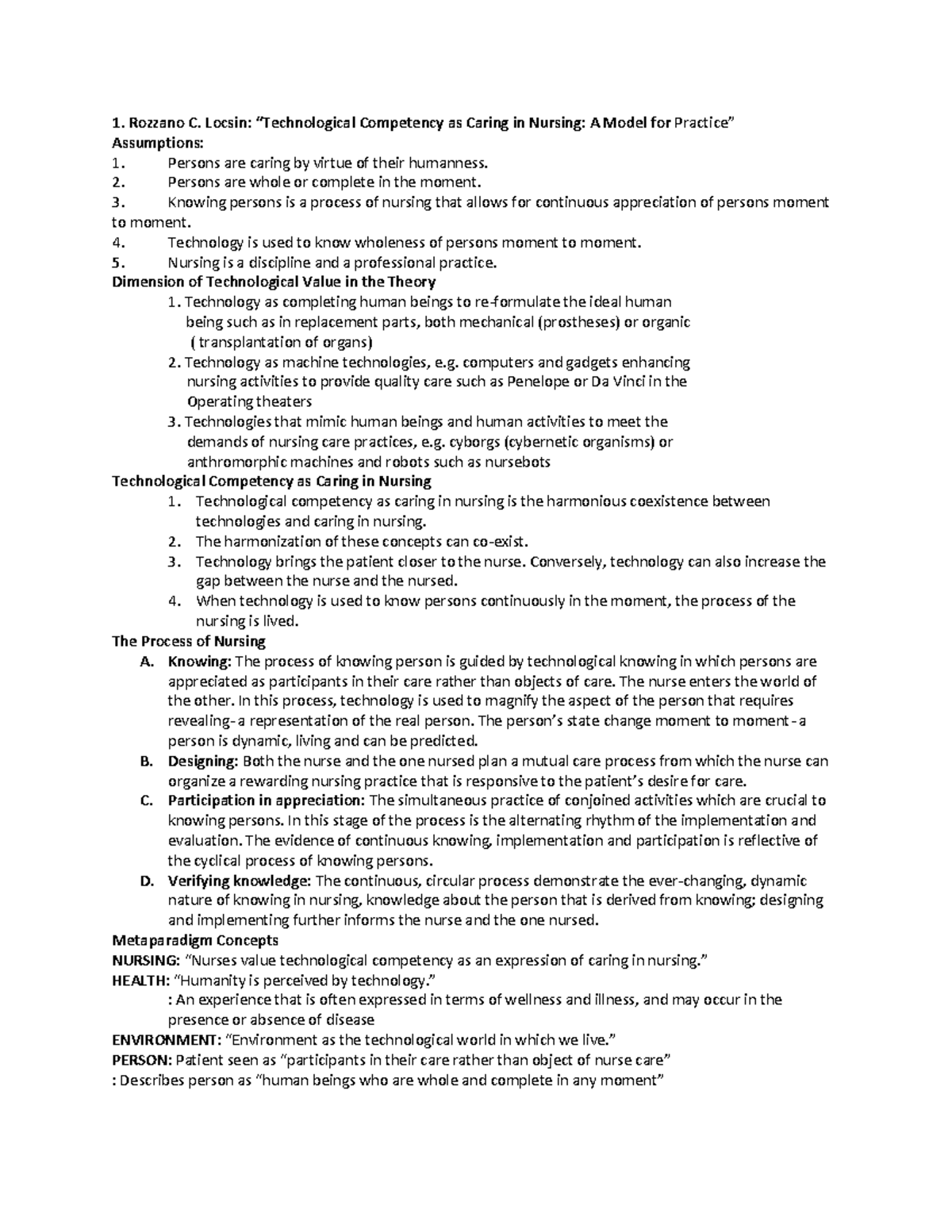 TFN - abtna - Rozzano C. Locsin: “Technological Competency as Caring in ...