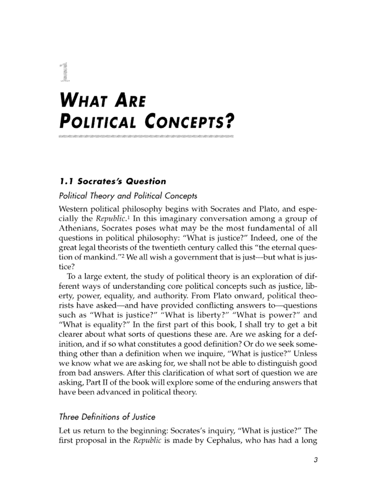 Political Concepts - Text mark the reading As you are reading summarize ...