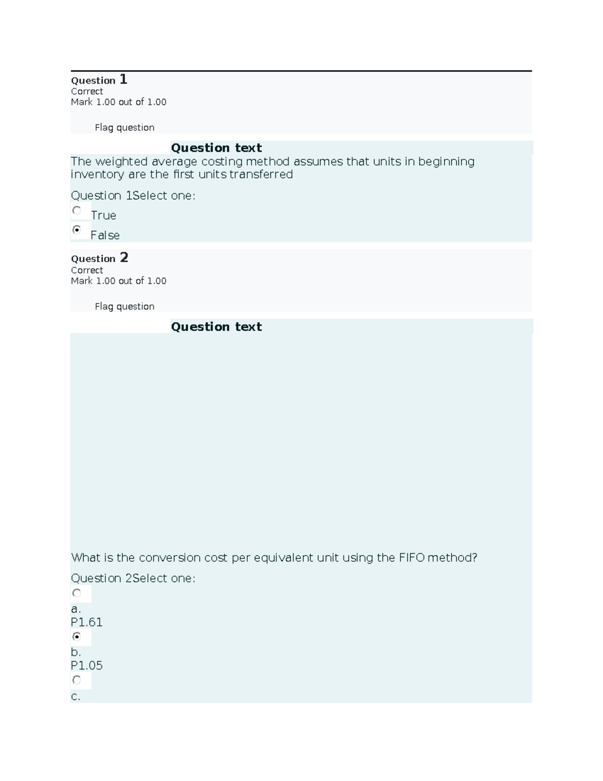 Caccntgmquiz 1 - hello4 - Question 1 Correct Mark 1 out of 1. Flag ...