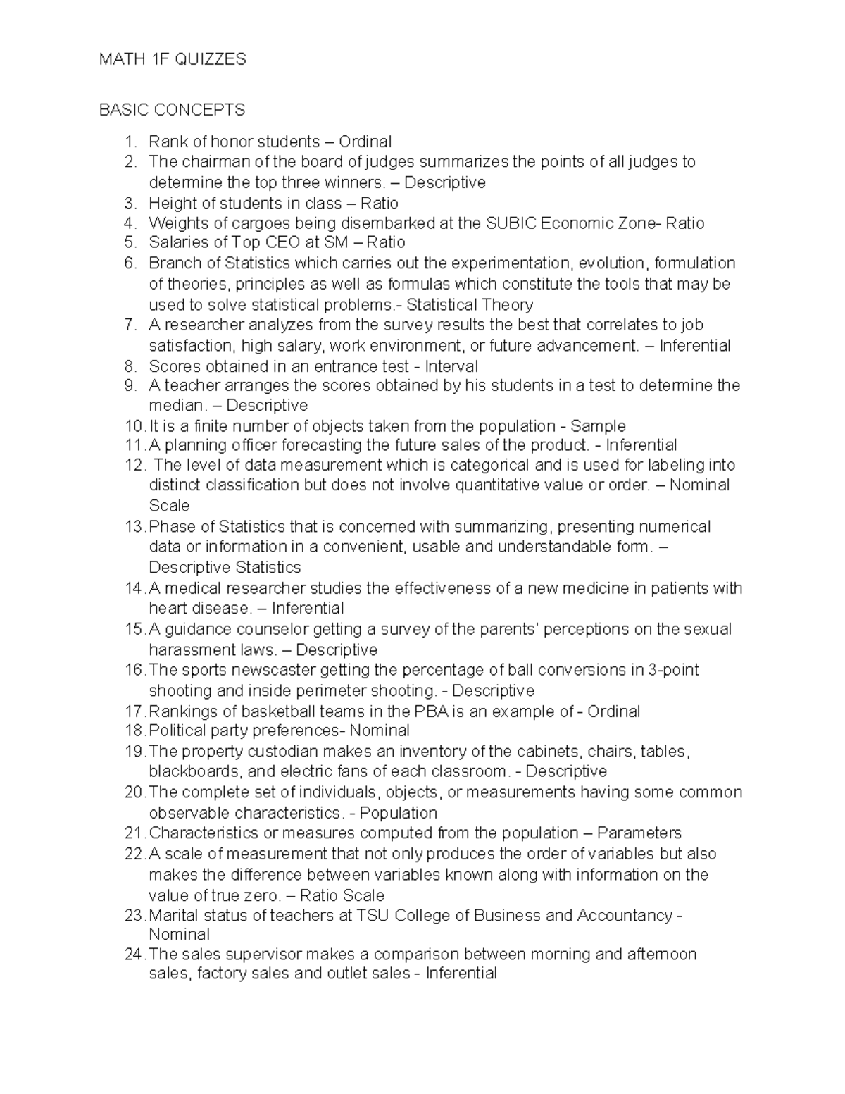 545733871-math-quizzes - MATH 1F QUIZZES BASIC CONCEPTS Rank of honor ...