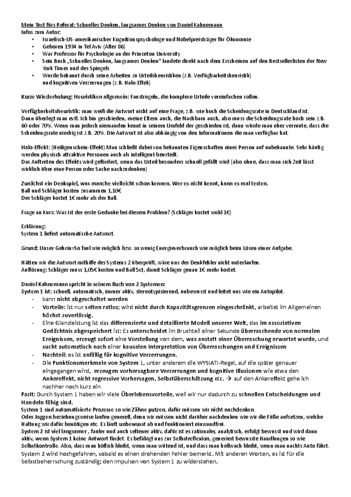 Mein Text fürs Referat - Persönlichkeitspsychologie - Mein Text fürs ...