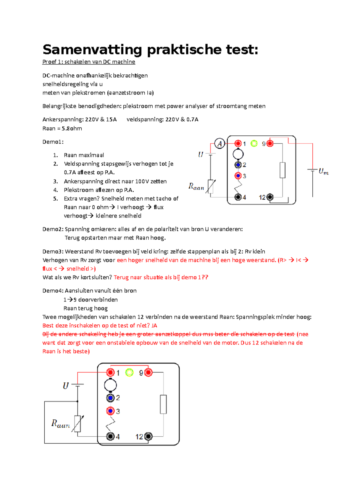 Samenvatting-praktische-test - Samenvatting praktische test: Proef 1 ...