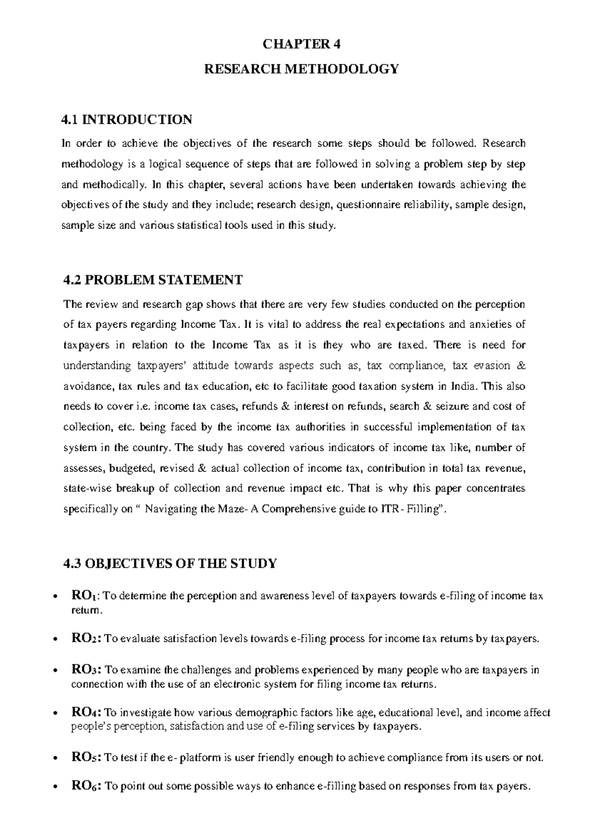 Research Methodology - CHAPTER 4 RESEARCH METHODOLOGY 4 INTRODUCTION In ...