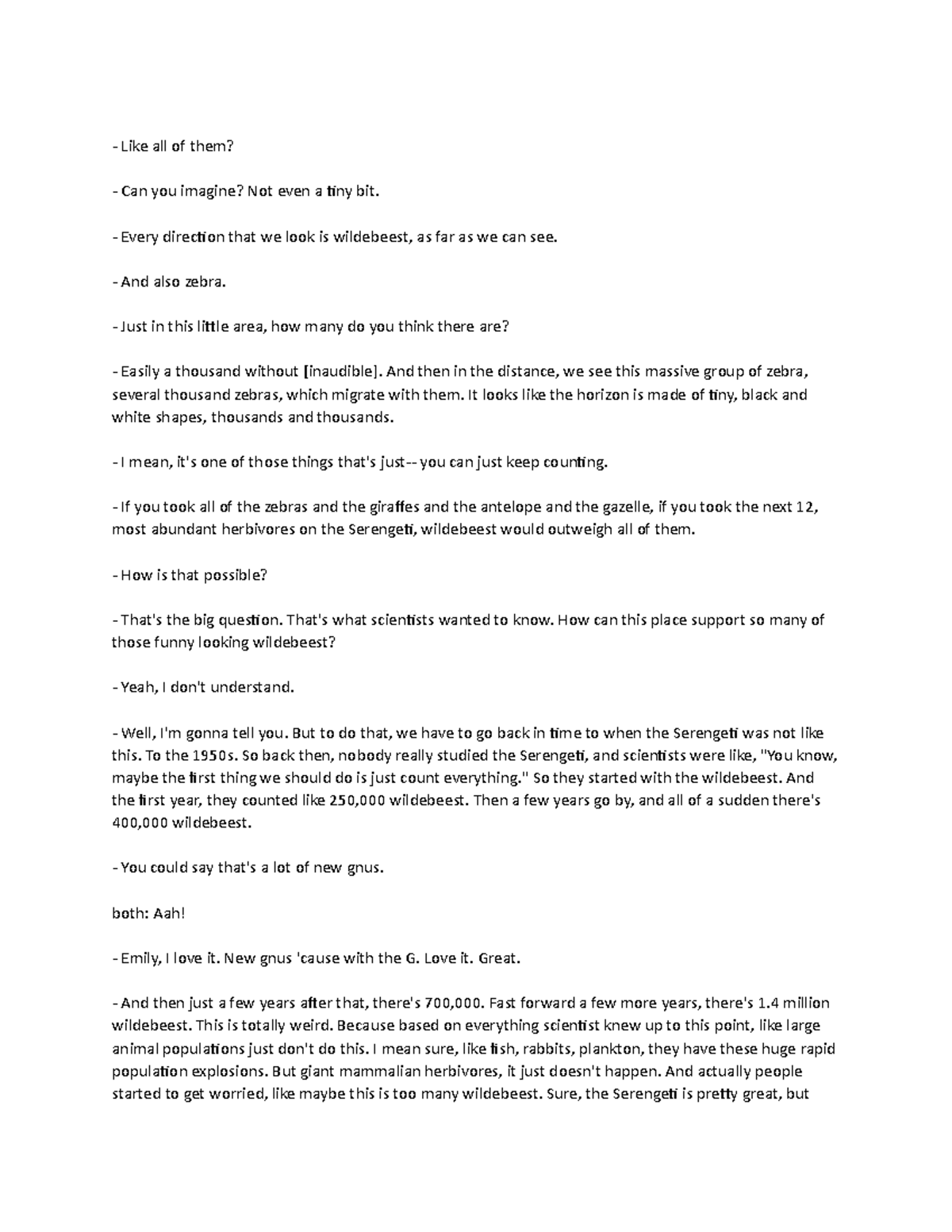 Caption Max test answer - Like all of them? Can you imagine? Not even a ...