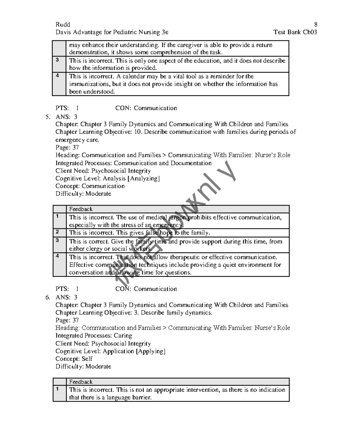 Test bank pediatric nursing critical components of nursing care 3rd ...