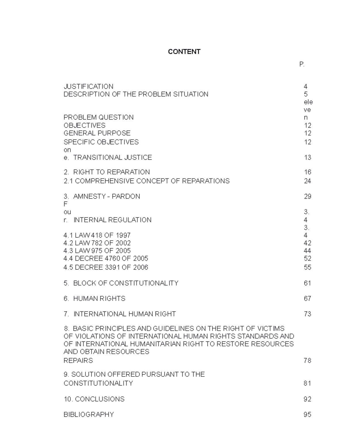 Info 15 - Info 15 - CONTENT P. JUSTIFICATION 4 DESCRIPTION OF THE ...