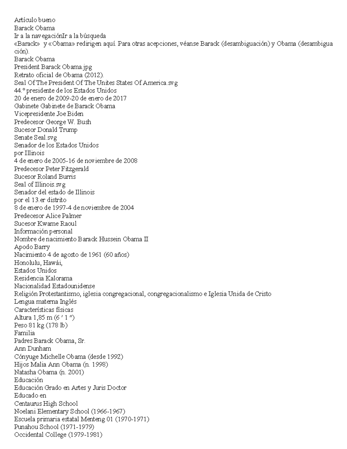 Historia de vida del ex presidente Barack Obama - History Economi ...