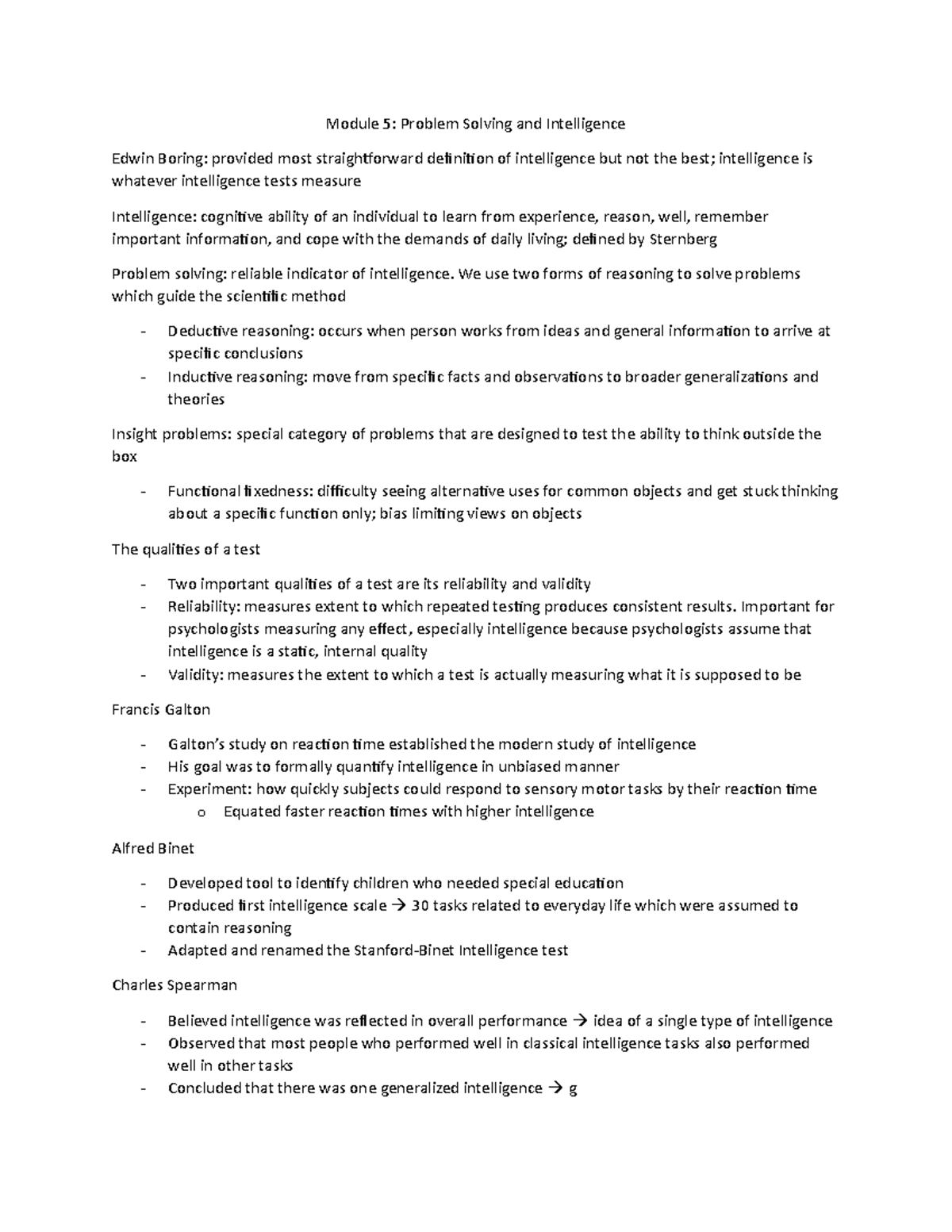 Module 5 - Lecture 5 - Module 5: Problem Solving and Intelligence Edwin ...