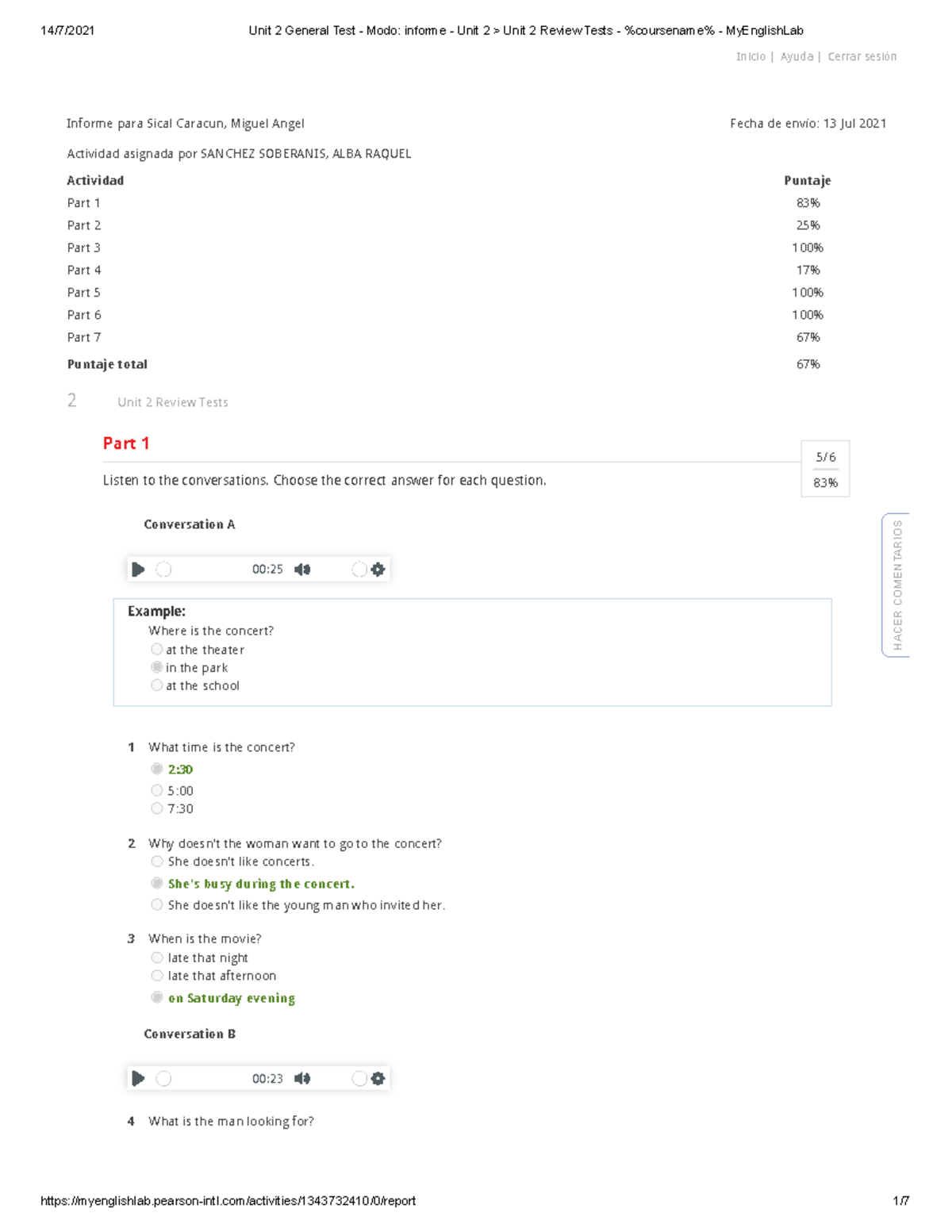 526229715 Unit 2 General Test Modo Informe Unit 2 Unit 2 Review Tests ...