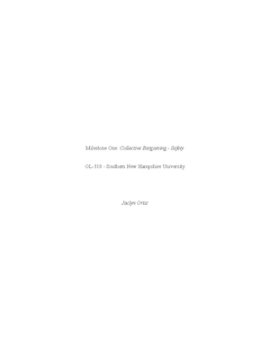 Part 2 emp rel - Employee Relation - Sharkena Robinson 9/10/ The ...