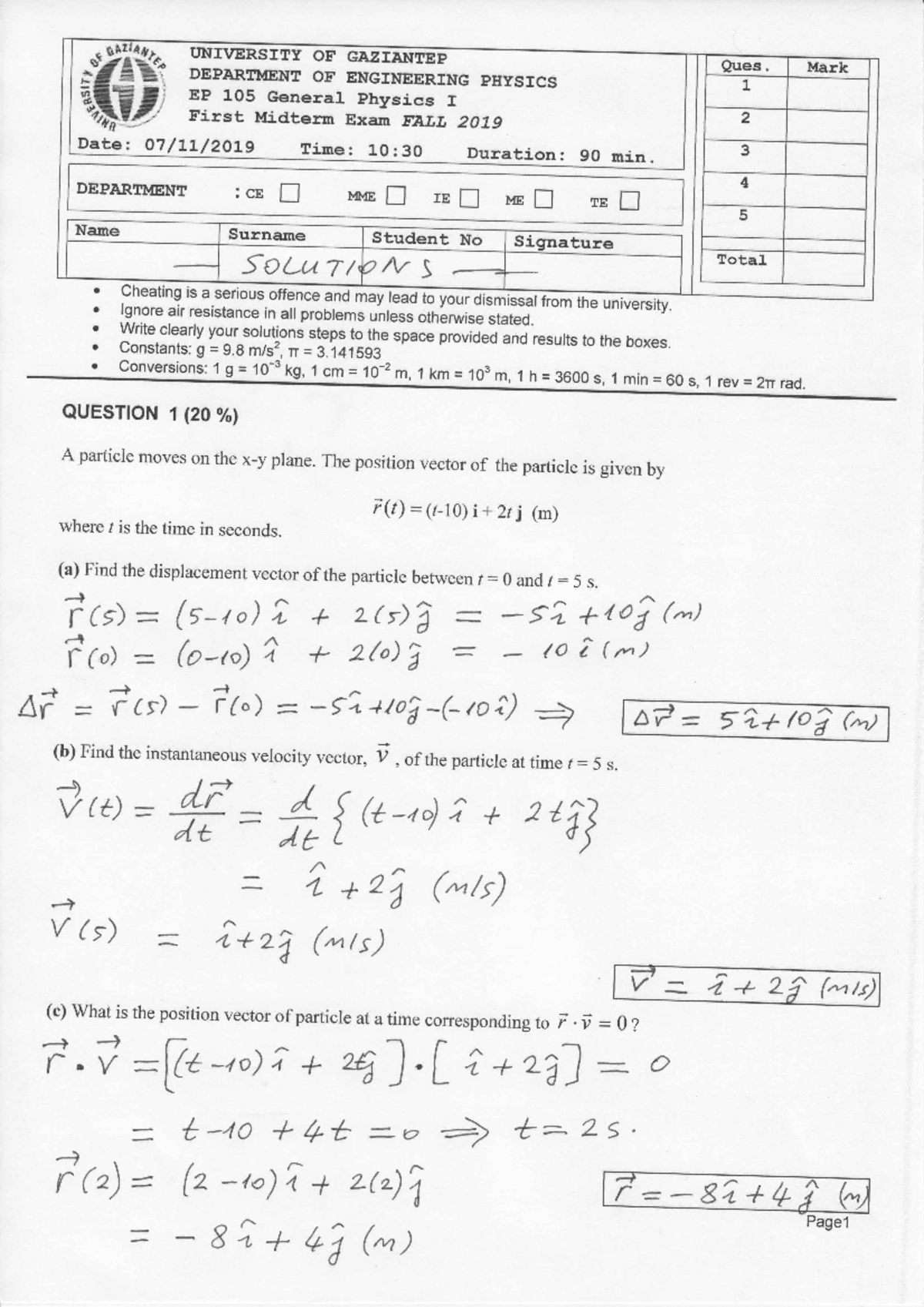 Phy 2 - IT IS PHYSICS MODEL EXAM IT IS VERY USEFULL USE IT. - general ...