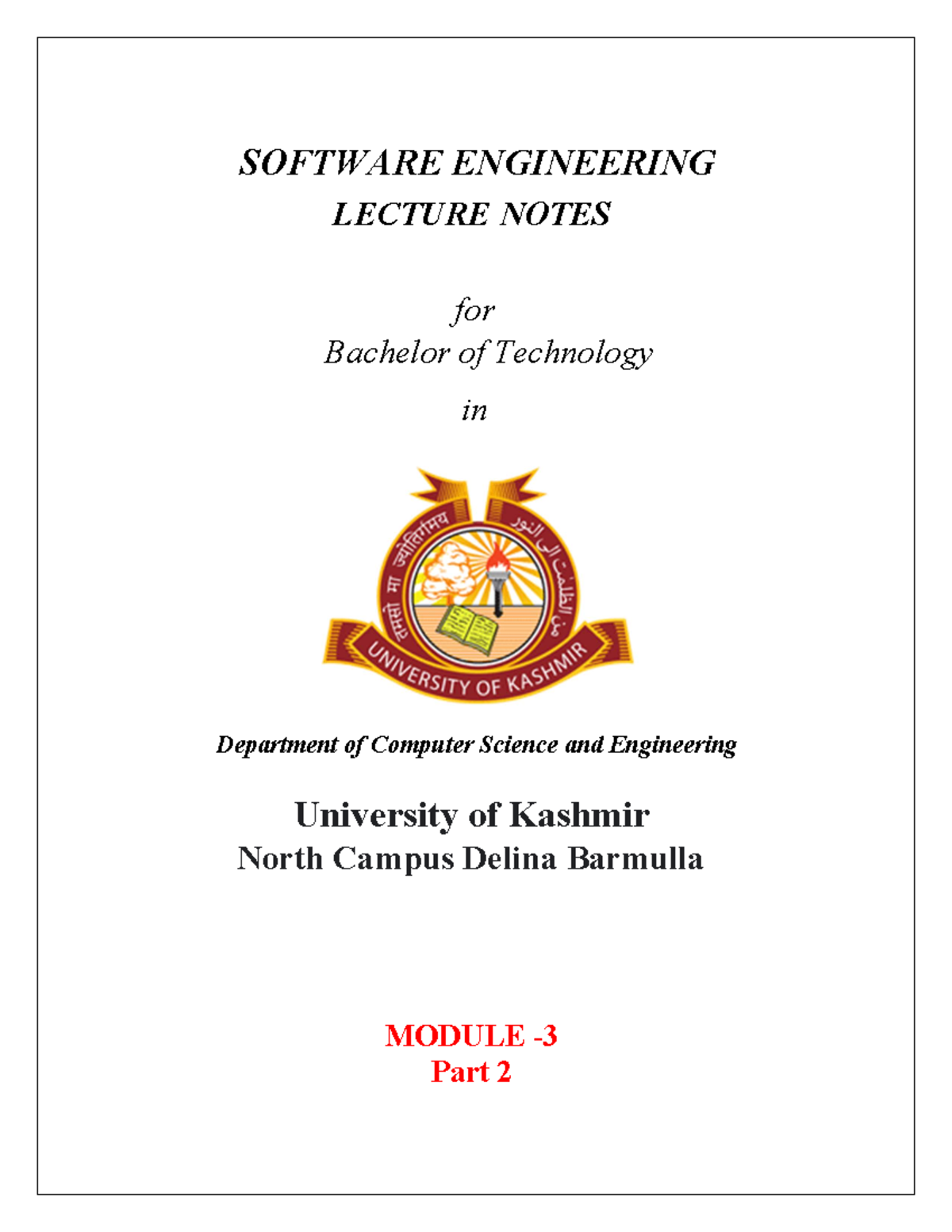 Software Engineering Module 3 part 2 - SOFTWARE ENGINEERING LECTURE ...