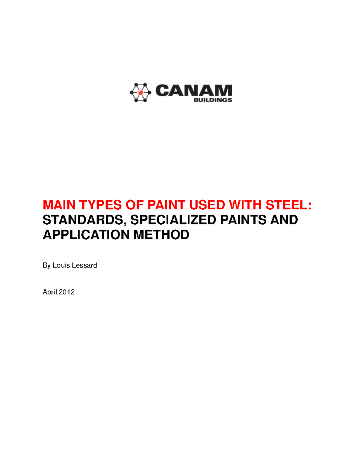 2012 04 main types of paint used with steel - MAIN TYPES OF PAINT USED ...