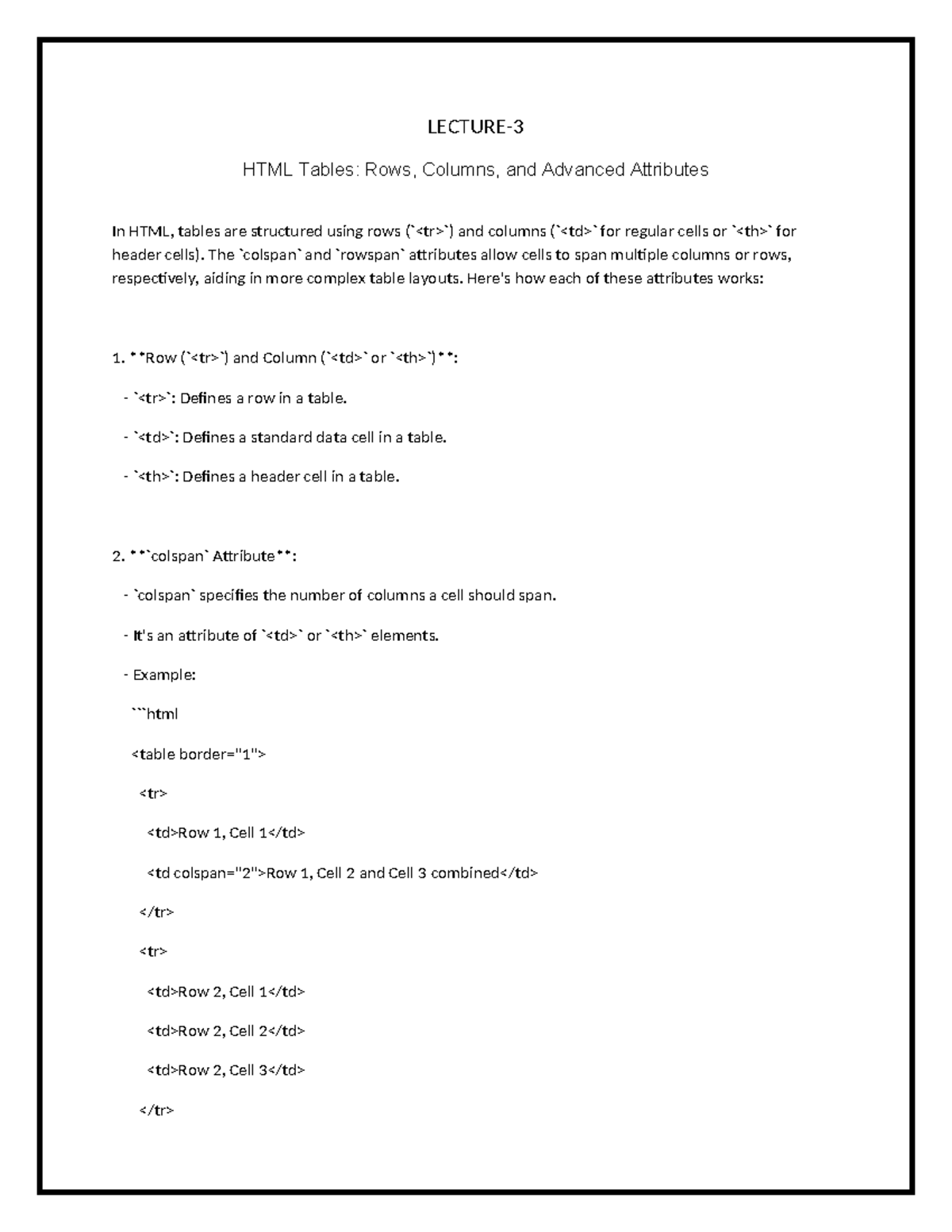Lecture 3 - IT WILL GIVE YOU FULL INFORMATION ABOUT WEB DEVELOPMENT ...