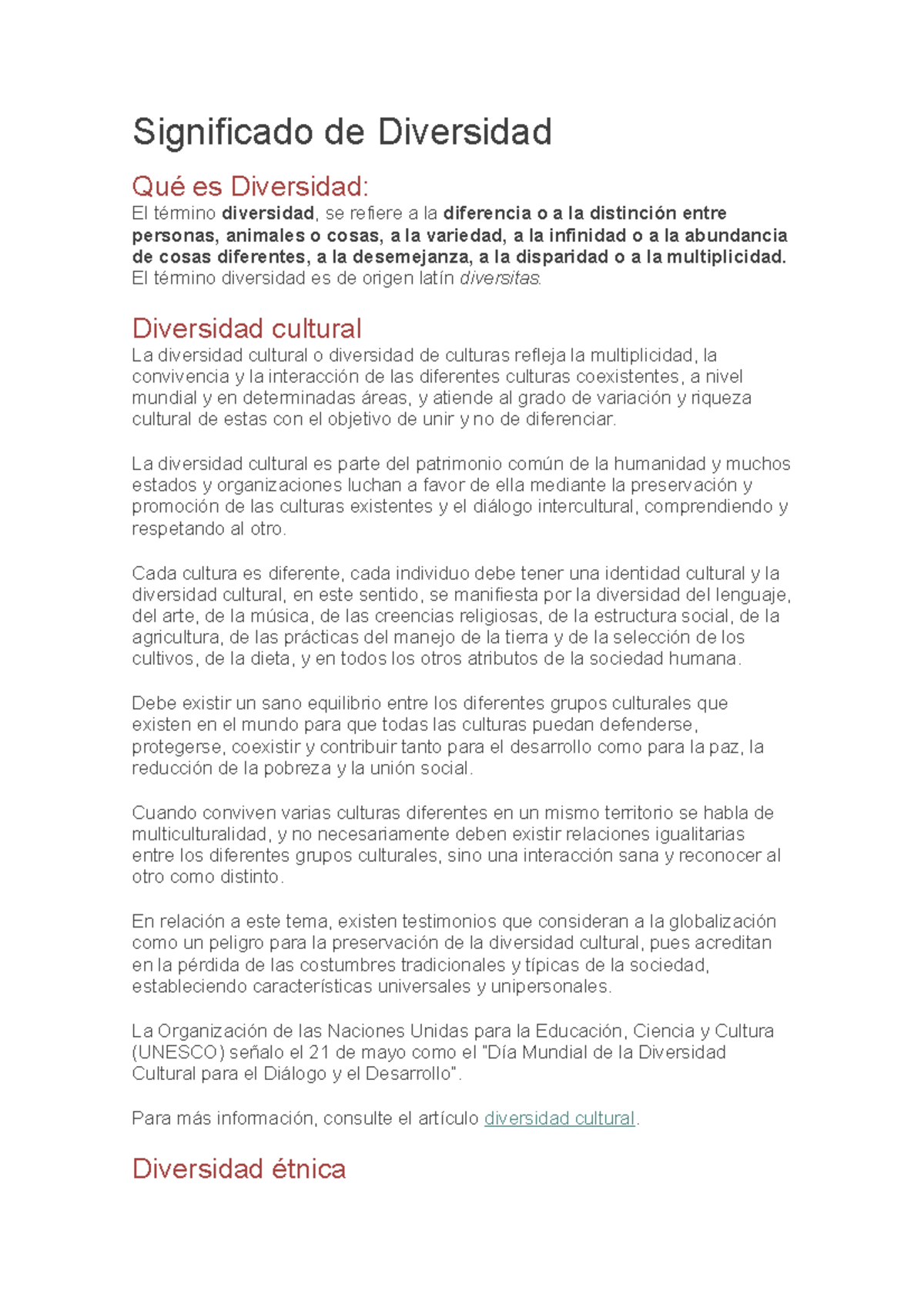 Significado de Diversidad - El término diversidad es de origen latín ...