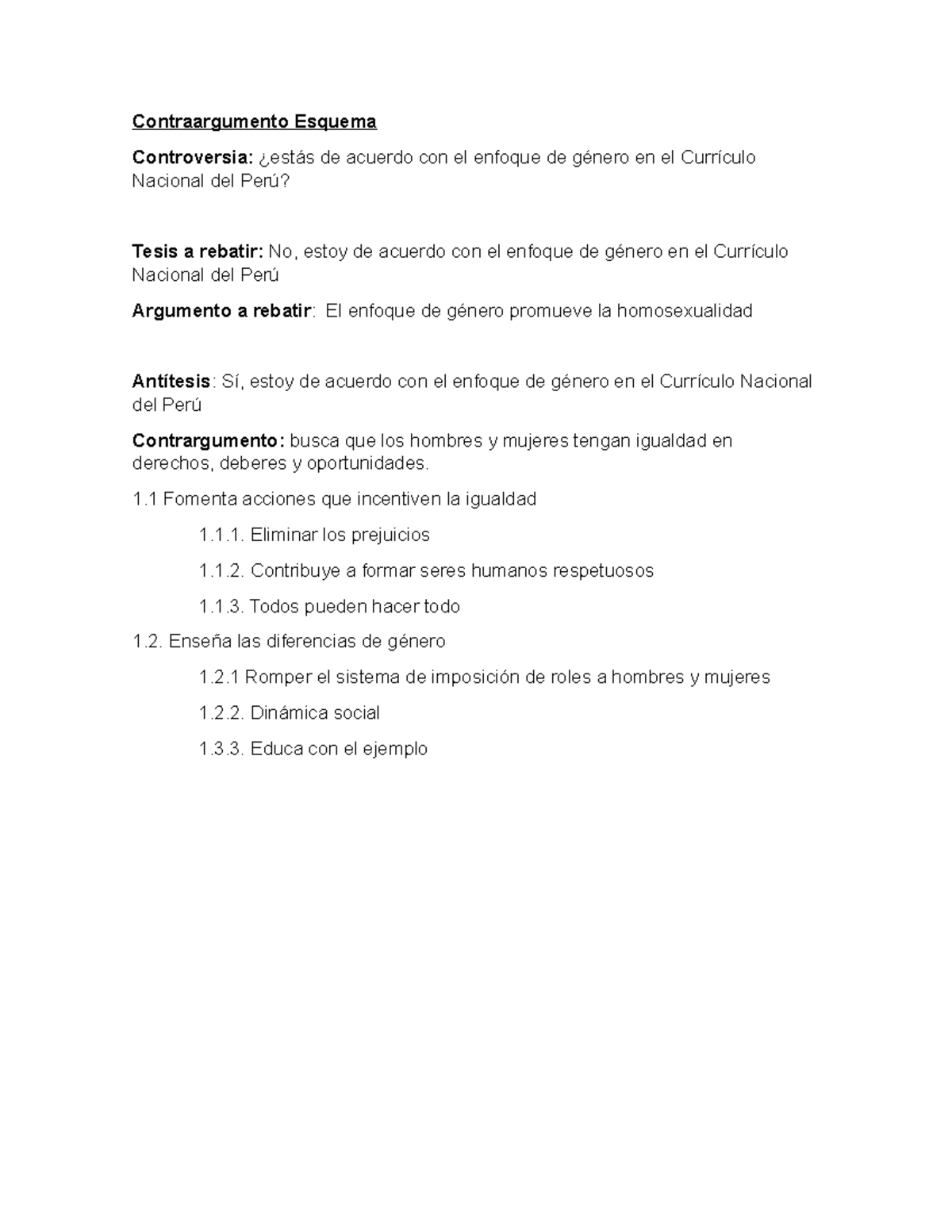 S10. S2 contraargumentacion de enfoque de genero (esquema y desarrollo ...