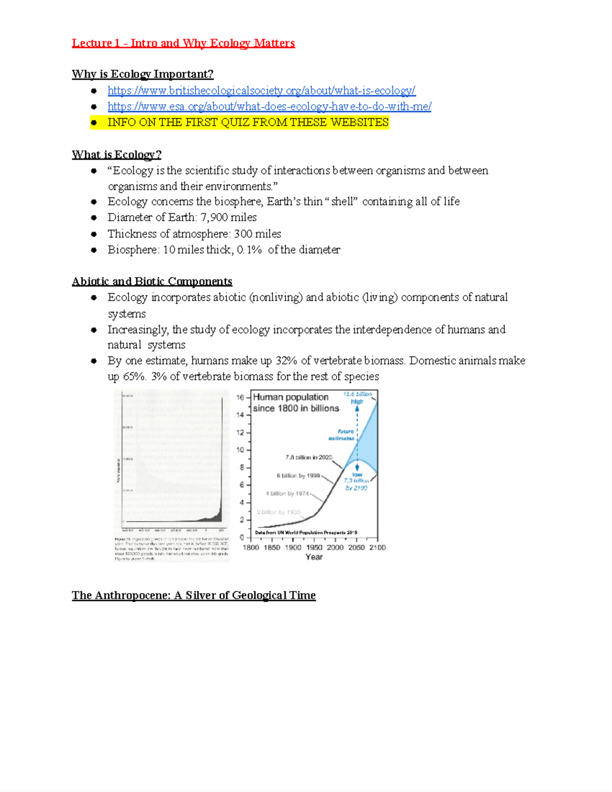 what is ecology chapter 1 and 2 Rutgers - Lecture 1 - Intro and Why ...