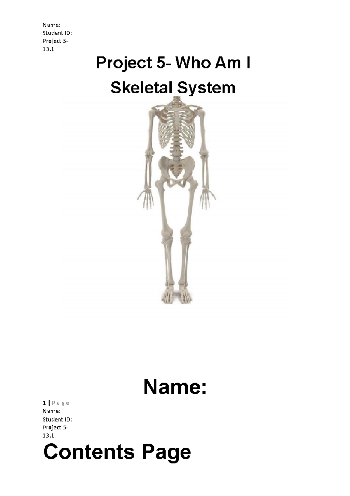 13.1 Booklet - sports - Name: Student ID: Project 5- 13. Project 5- Who ...