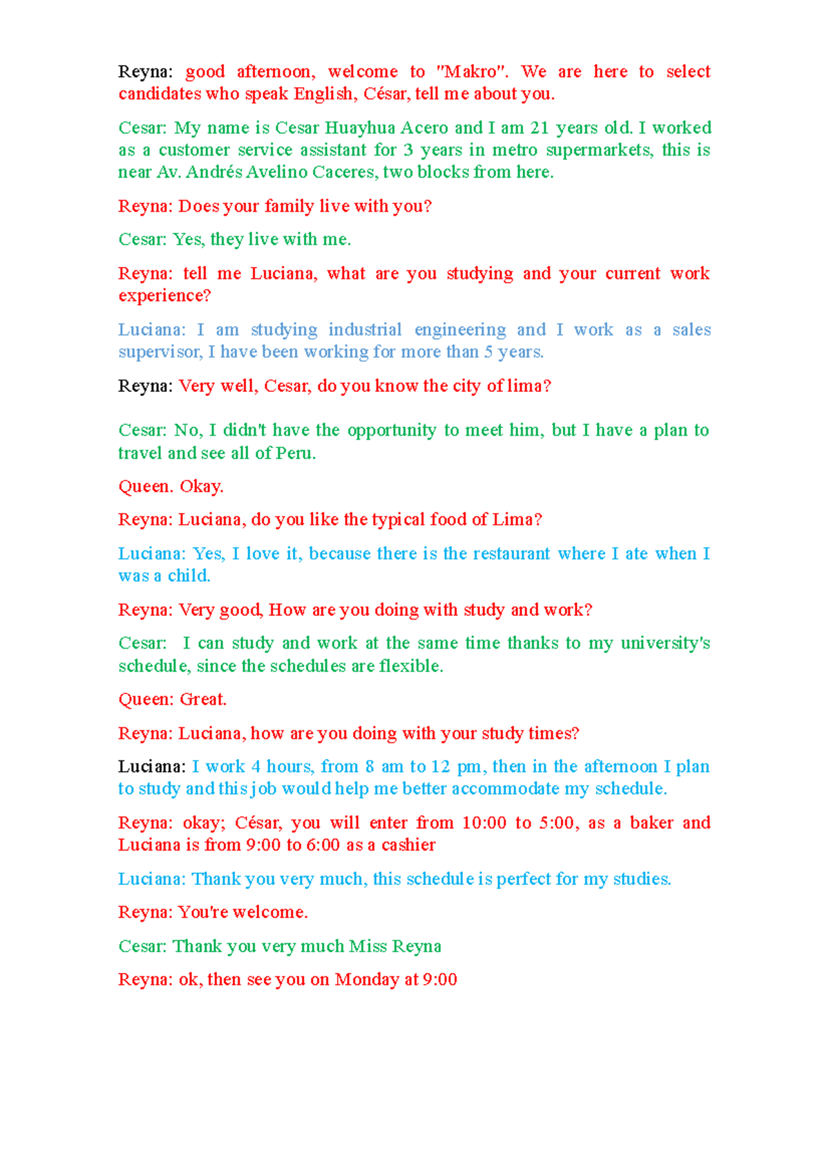 Reyna Semana 11 - Reyna: good afternoon, welcome to "Makro". We are ...