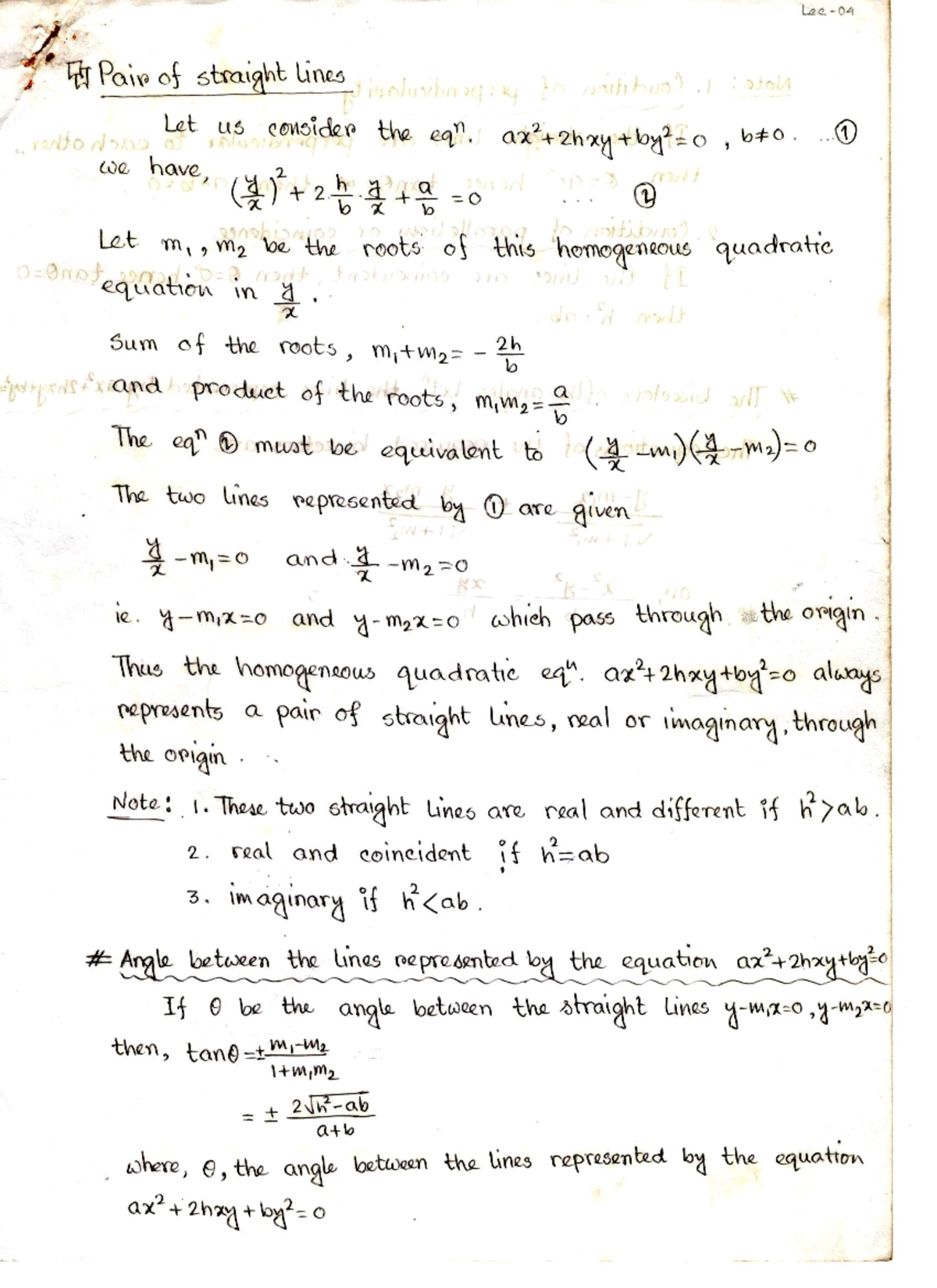 104 sheet 03 - Coordinate Geometry and Vector Analysis - Studocu