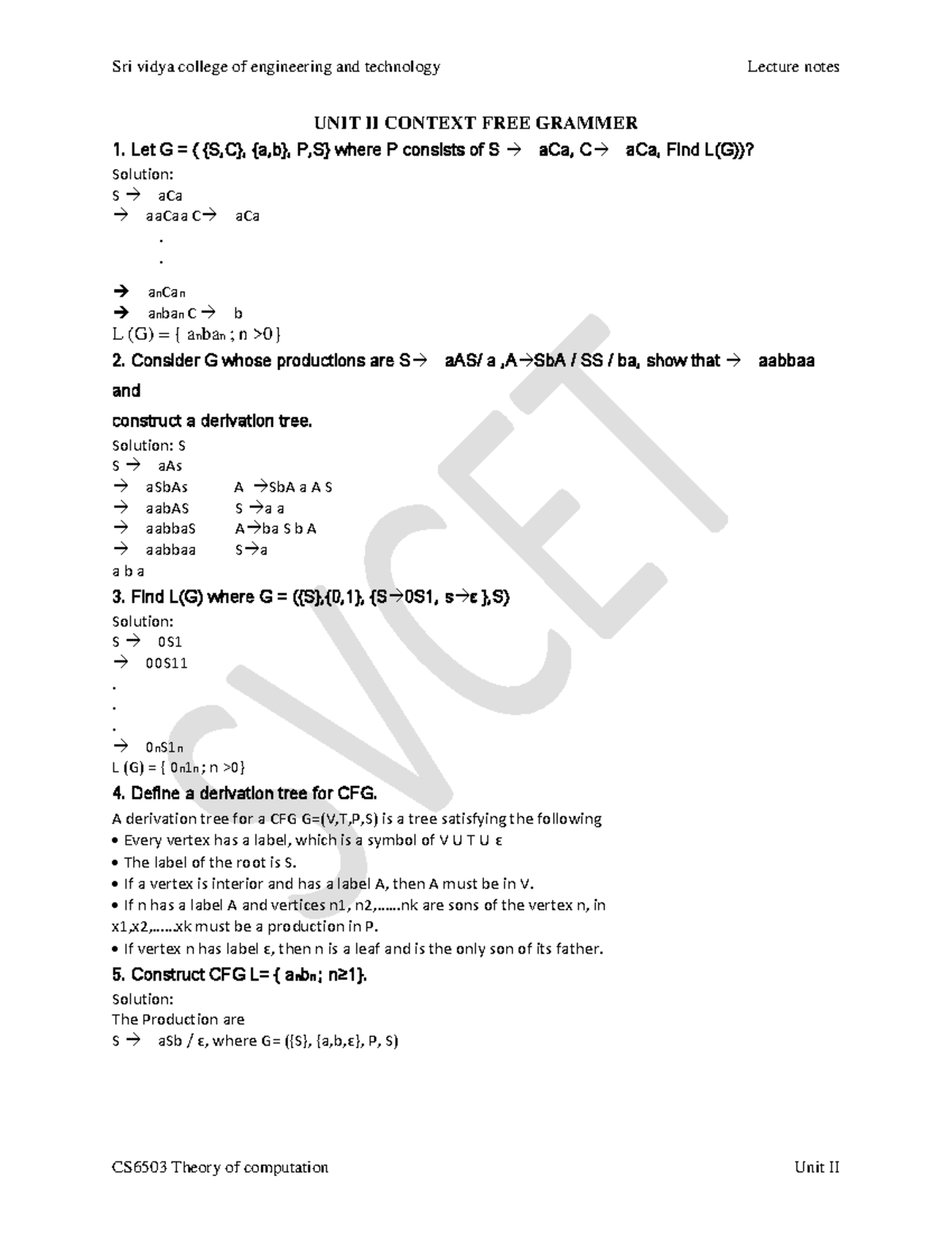 QB104542 - Nnm - Nna sajene Kokobela, C. I. D. - UNIT II CONTEXT FREE ...