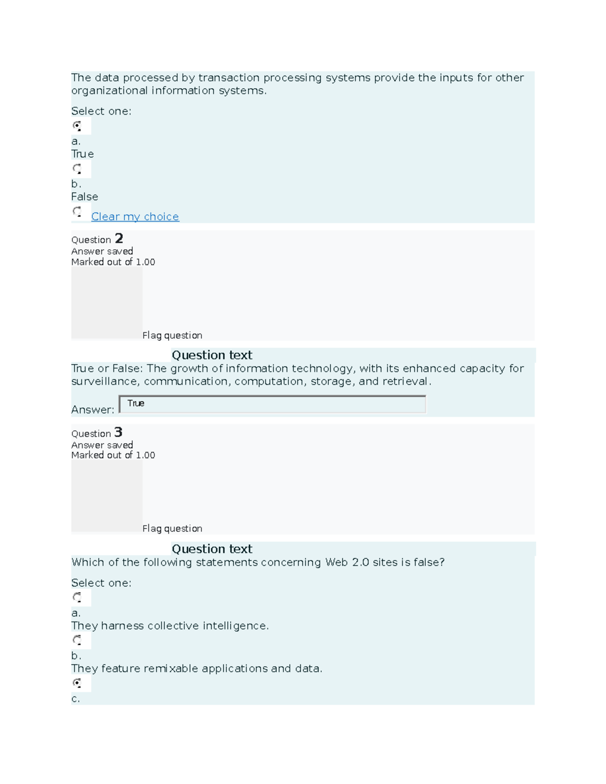 Professional elective - The data processed by transaction processing ...