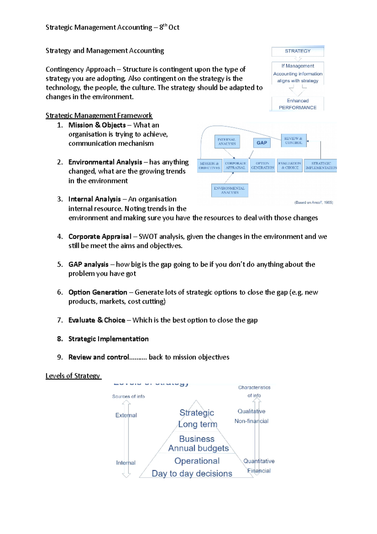 Strategy and Management Accounting - Strategy and Management Accounting ...