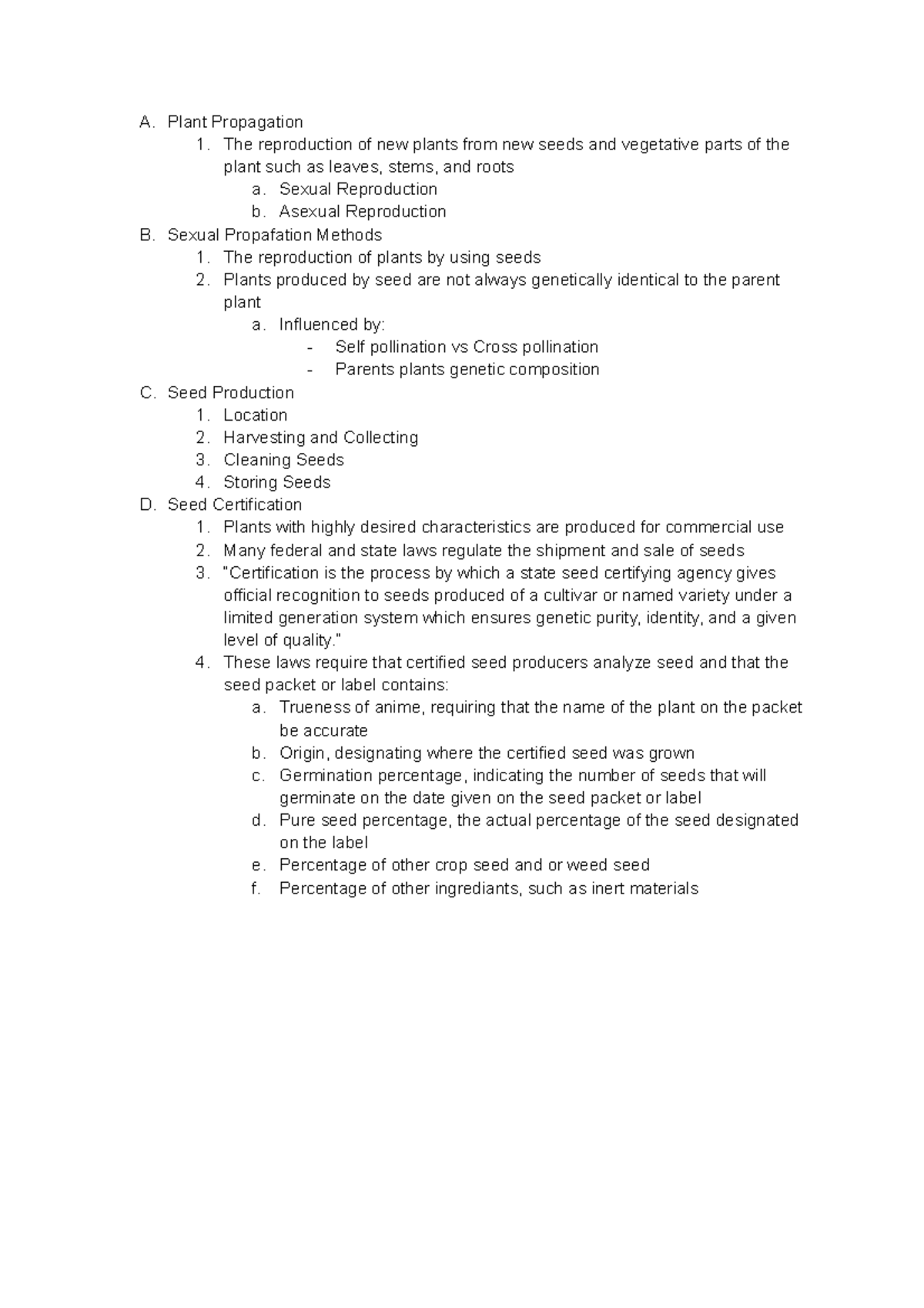 7. Plant Propagation - Class: AGR 215 Horticulture Science with Amanda ...