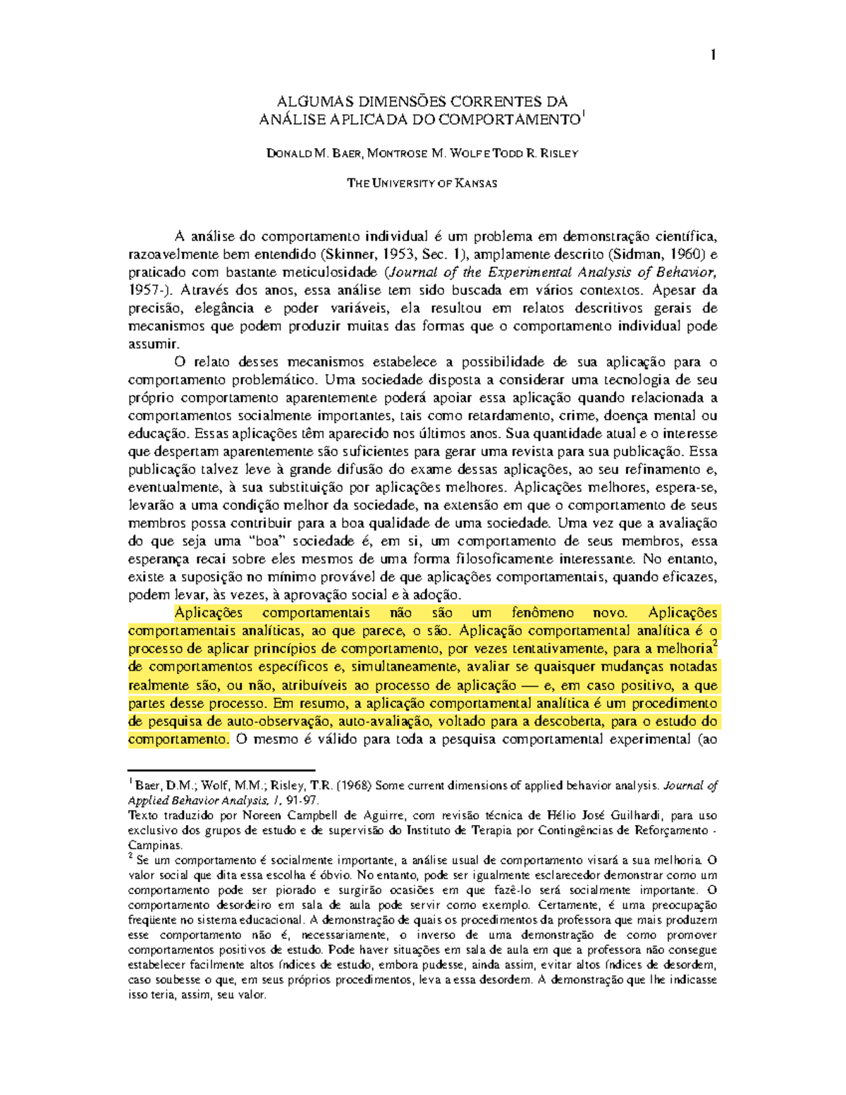 Cópia de Baer, Wolf, Risley (1968) - ALGUMAS DIMENSÕES CORRENTES DA ...